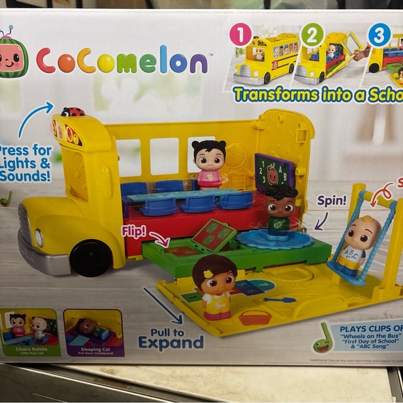 Moonbank | Toys | Transforming School Bus Playset Yellow | Poshmark